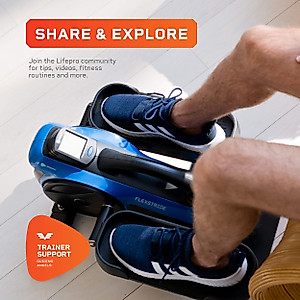 LifePro Under Desk Elliptical - Under Desk Bike Pedal Exerciser - Perfect Desk Exercise Equipment - for Seniors Adults and Teens (Flexstride Plus) (Renewed))