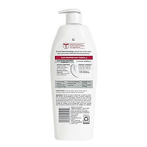 Curel Ultra Healing Body Lotion, Moisturizer for Extra Dry Skin, Body and Hand Lotion with Advanced Ceramide Complex and Hydrating Agents, for Tight Skin, 13 Ounces