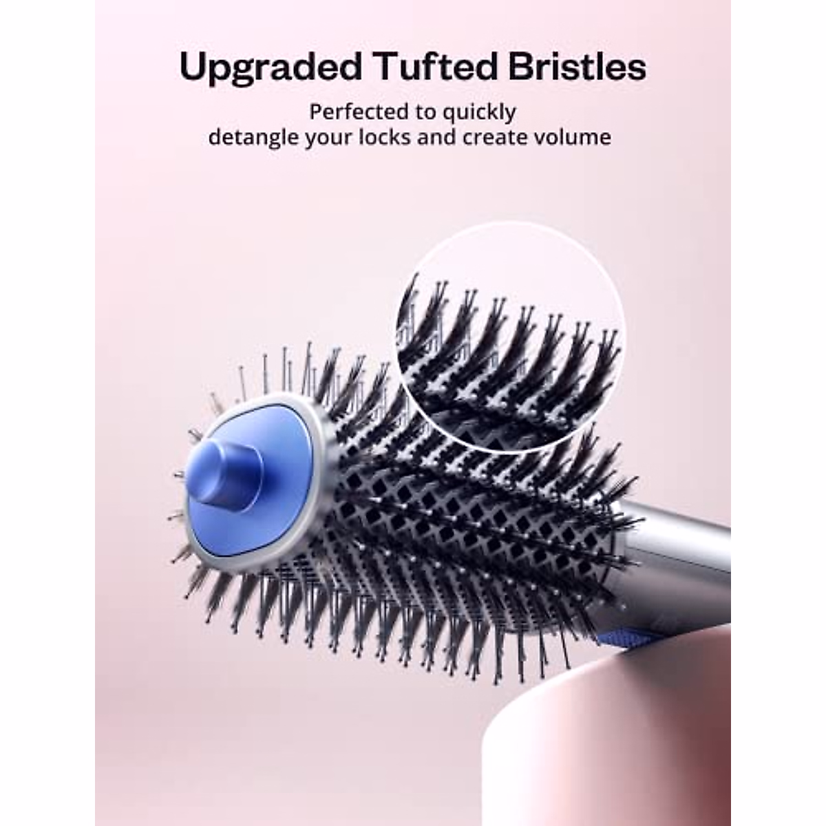 Hair Dryer, Blow Dryer Brush, Volumizer with 1300W High Speed Brushless Motor 11000 RPM, All-in-One Salon-Grade Beauty Tool, Heated Styling Brush with Negative Ions for Straight, Curly and Fluffy Hair