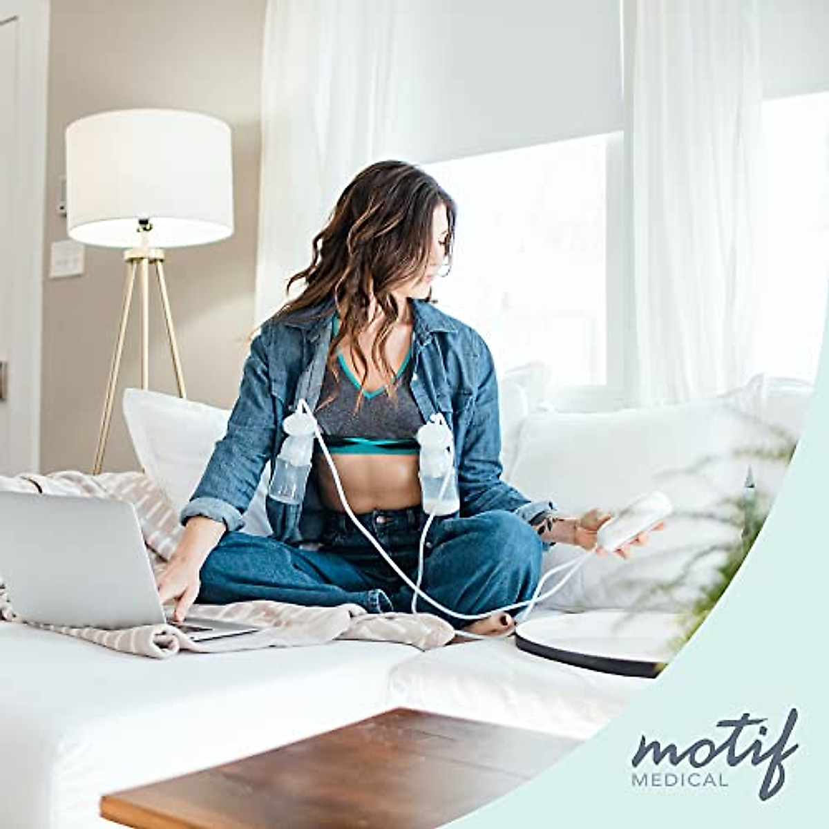 Motif Medical, Duo, Portable Double Electric Breast Pump, Easy, On-The-Go Pumping, Ideal for Travel Moms
