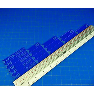 LITKO Armada Multi Range Movement Ruler Set | Compatible with Star Wars: Armada | 5 Pack (Fluorescent Blue)