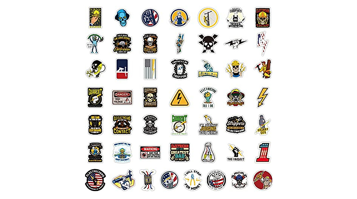 150PCS Hard Hat Stickers for Mechanics & Construction Workers