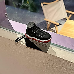 Shoe Box Airpod Pro 2nd Generation Case,Ponnky 3D Creative Sports Shoes Cute Cartoon Funny Fun,Soft Silicone Skin Keychain Ring for Girls Boys Teens Men Sneaker Airpods Pro 2nd Gen Case 2022(Black)