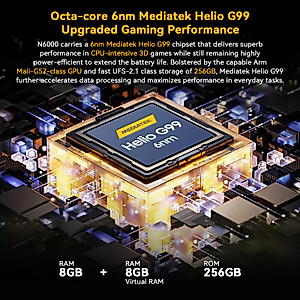 Blackview 4.3 inch Mini Mobile Phone, N6000 Rugged Phones Unlocked 2023, 16GB+256GB, Dual SIM 4G, Android 13 Cell Phone, 208g Weight, 48MP Camera, IP68 Waterproof Phones, 18W Fast Charge 3880mAh, NFC