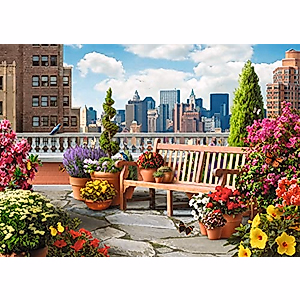 Ravensburger Rooftop Garden Jigsaw Puzzle | 500 Large, Unique Pieces | Premium Quality with Softclick Technology | Ideal for Adults & Kids