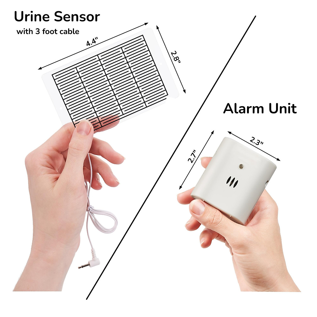 SPRAYALERT Pet Urine & Moisture Alarm for Dogs and Cats - Detect Pet Peeing Realtime - Training Tool for Dogs - Protect Furniture - with Standard Sensor (4.4 in x 2.8 in)