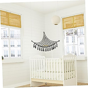 STOBAZA Stuffed Dogs for Kids Plush Net Bag Cotton Rope Black to Weave