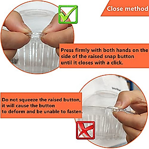 i-CHONY Individual Cupcake Container - 100pcs Cupcake Holder Plastic Disposable Clear Dome Single Cupcake Carrier Holder Muffin Individual Small Container Cases Box Cups