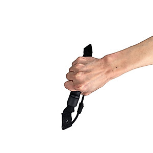 MARINE BOAT CANOE PAIR of BLACK RUBBER KAYAK CARRY HANDLE PADDLE PARK BUNGEE