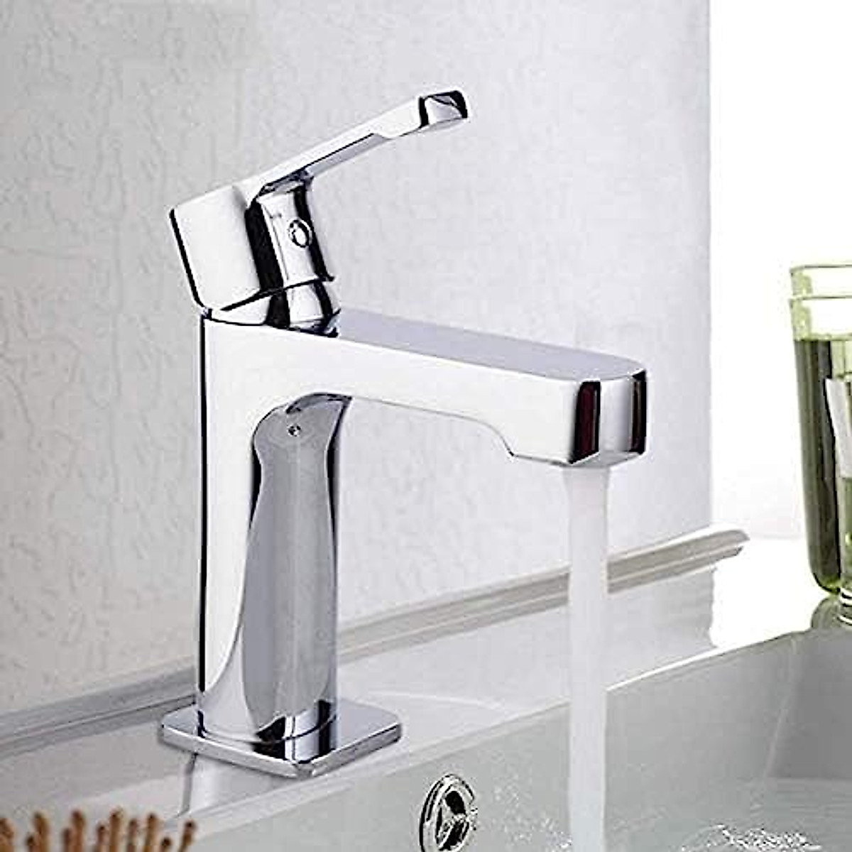 Kitchen Taps Kitchen Tap Kitchen Tap 2018 New 1Set Brass Bathroom Basin Faucet Codl and Hot Water Mixer Bath Sink Tap Waterfall Faucets Chrome G1002-2