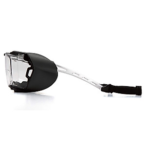 Pyramex Cappture Over Prescription Safety Glasses, Clear H2MAX Anti-Fog Lens w/Rubber Gasket