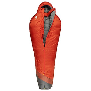 Sierra Designs Mobile Mummy 15 Degree Sleeping Bag for Backpacking or Camping. Lightweight, Comfortable and Warm Down Sleeping Bag with 800 Fill Power DriDown. Includes a Stuff Sack & Storage Bag