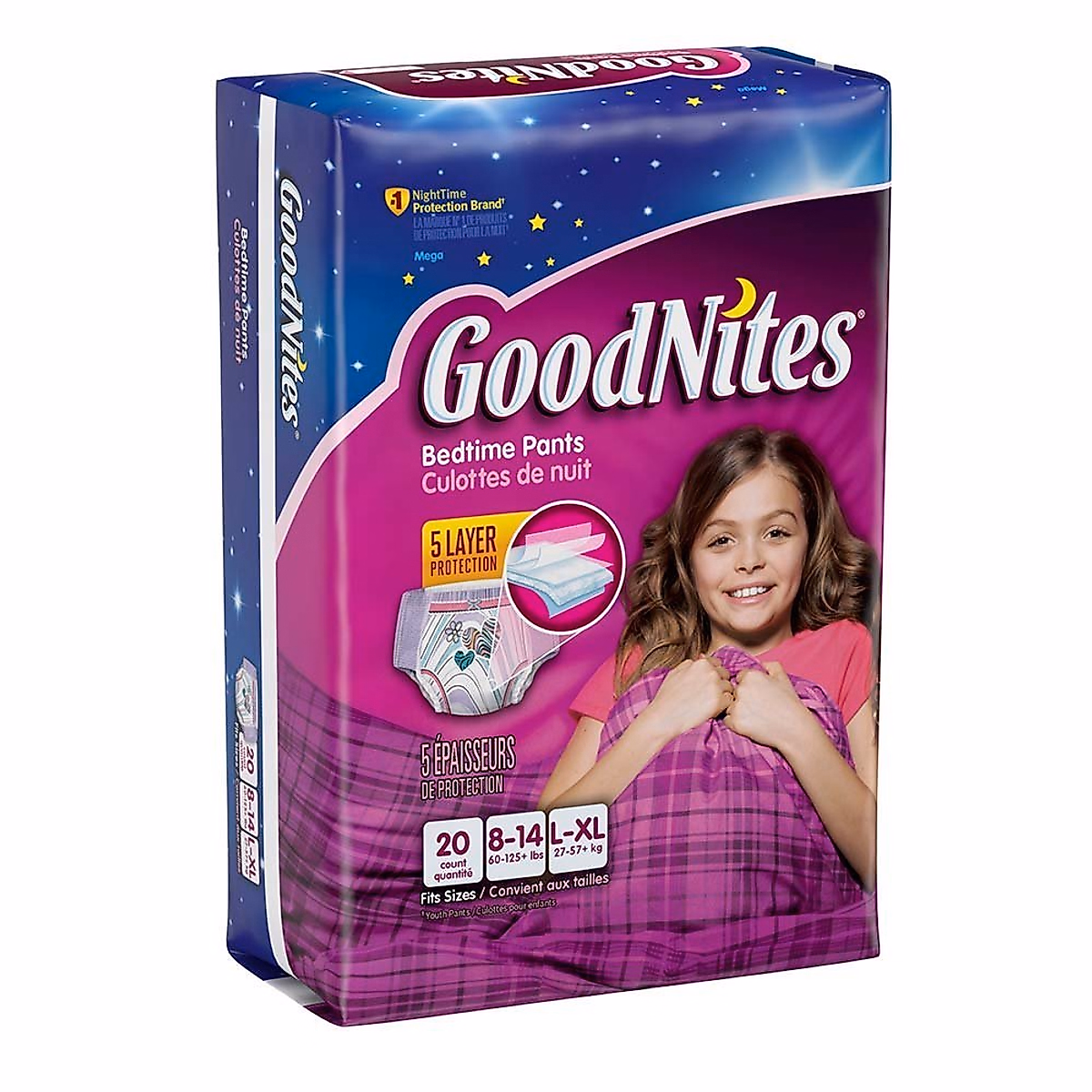 Goodnites Underwear - Girl - Large/X-Large - 20 ct