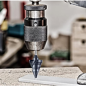 MACXCOIP UPGRADE M35 Cobalt Step Drill Bit with Ultra TiAIN Coating, 1/4" - 1-3/8" Unibit Step Bit with Double Sprial Flute, 1/4" Hex Shank Drill Bit for Metal, Stainless Steel, Aluminum, Copper, Wood