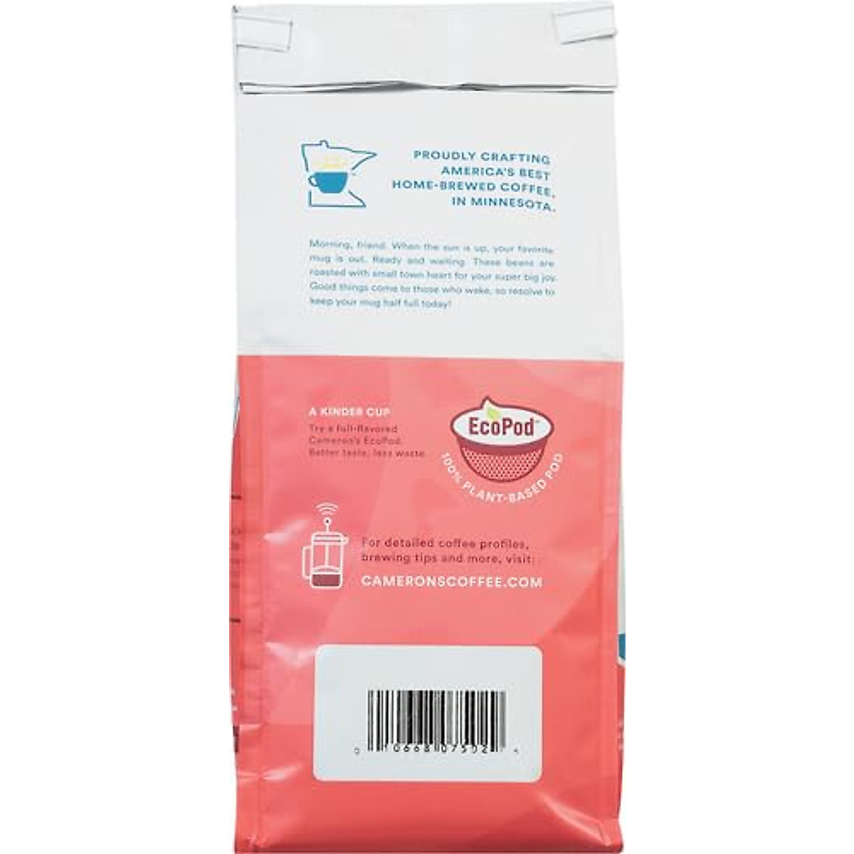 Cameron's Coffee Roasted Ground Coffee Bag, Flavored, Toasted Southern Pecan, 12 Ounce