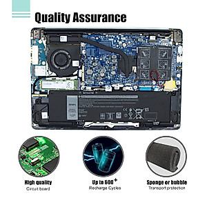 BOWEIRUI F62G0 Battery Compatible with DELL Inspiron 13 7000 Inspiron 13 5370 7370 7373 7380 7386 Series Laptop