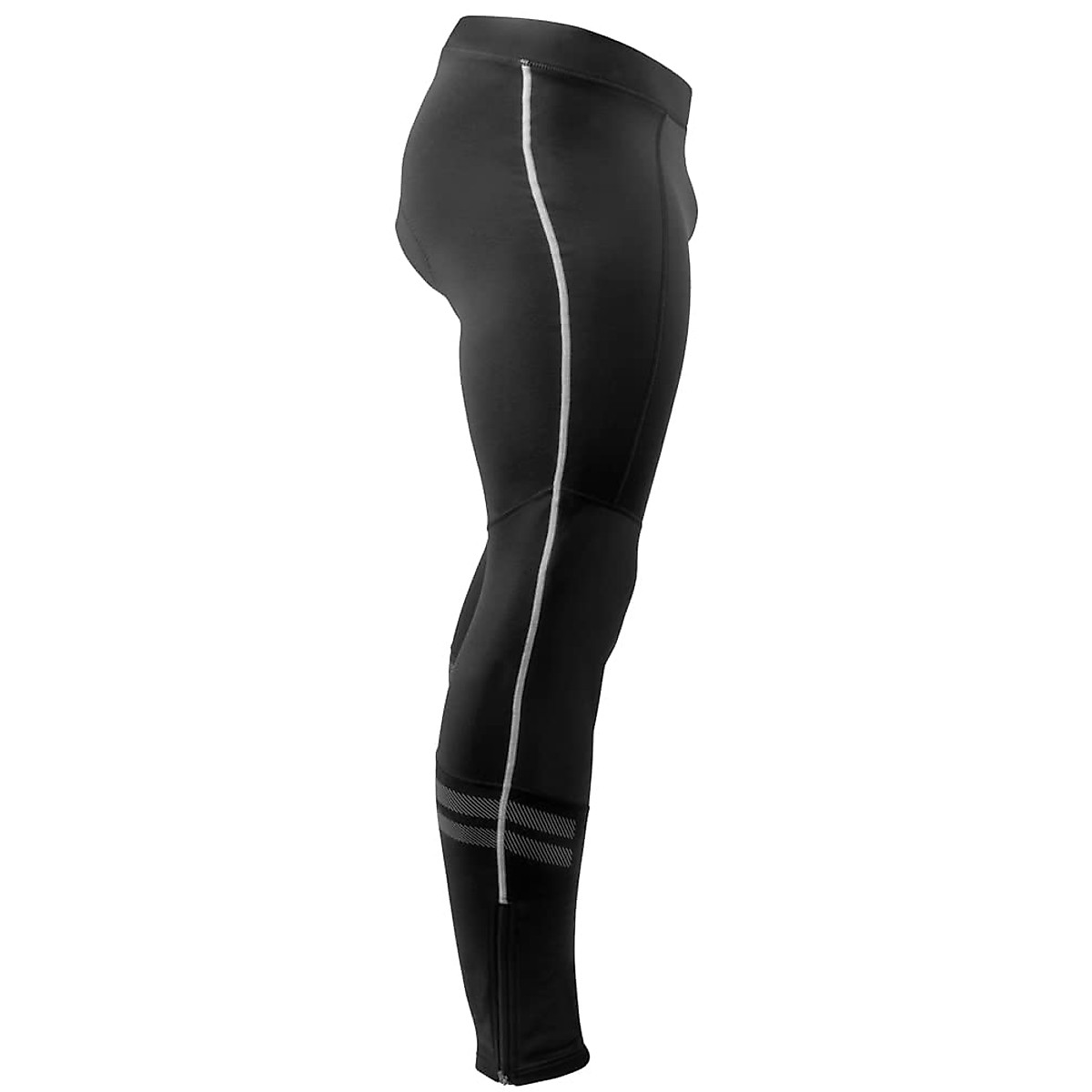 AERO|TECH|DESIGNS | Men's Windstop Padded Cycling Tights | Black | Large