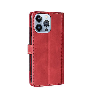 BANLEI2U Phone Cover Wallet Folio Case for LG V20, Premium PU Leather Slim Fit Cover for LG V20, Friendly Fit, Red
