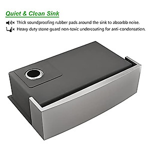 30 Inch Stainless Steel Farmhouse Sink-Jshozzy 30x22 Farm Sink Apron Front Farmhouse Kitchen Sink 16 Gauge Stainless Steel Single Bowl Kitchen Sink