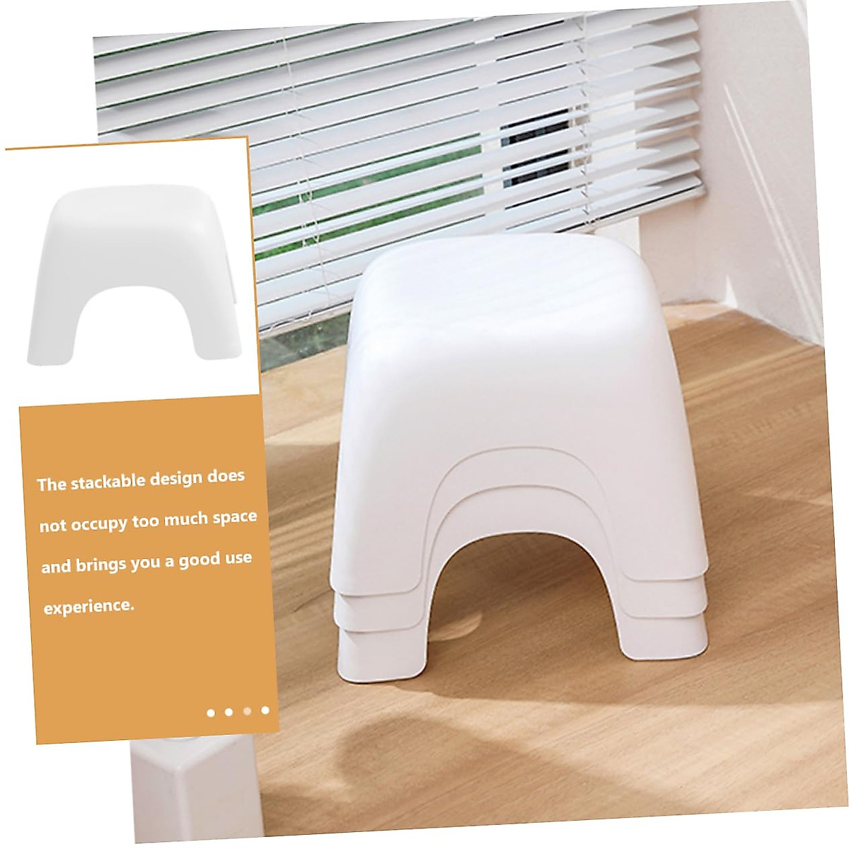 SEWOART Kids Non Skid Step Stool Stackable Footstool for Children Ideal for Bathroom Kitchen and Shoe Changing Safe and Stable Design for Toddlers and Kids