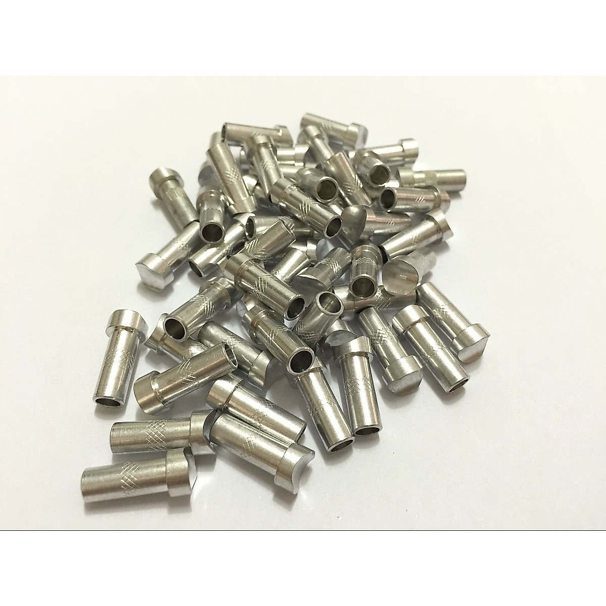 JIEXI HWYP 8850 Glass Fiber Arrow Nocks Aluminum Crossbow Arrow Nocks OD 6.5mm Pack of 50