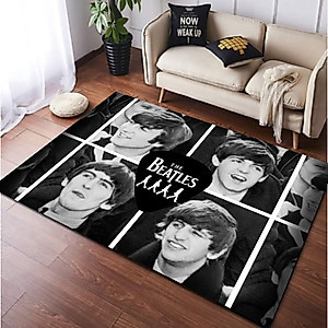 Beatles, Beatles Rug, Music Rug, Fan Rug, Living Room Rug, Customized Rug, Decor Rug, Area Rug, Soft Rug, Non Slip Rug coolVibesR240.1 (23”x31”)=60x80cm=1.9 ft x2.6 ft