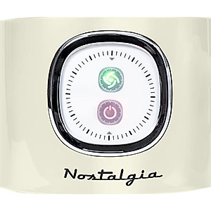 Classic Retro Electric Pulse Blender, 1 Liter Glass Pitcher, Includes Tritan Personal Travel Bottle With Lid And Storage Container, High Power 300 Watts Crushes And Pulverizes Ice Cubes