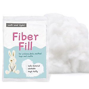 100g/3.5oz Polyester Fiber Fill, Stuffing Pillow Filling Stuffing Cushion Filling, Batting High Resilience Fill Fiber, Stuffing for Stuffed Animals/DIY Crafts