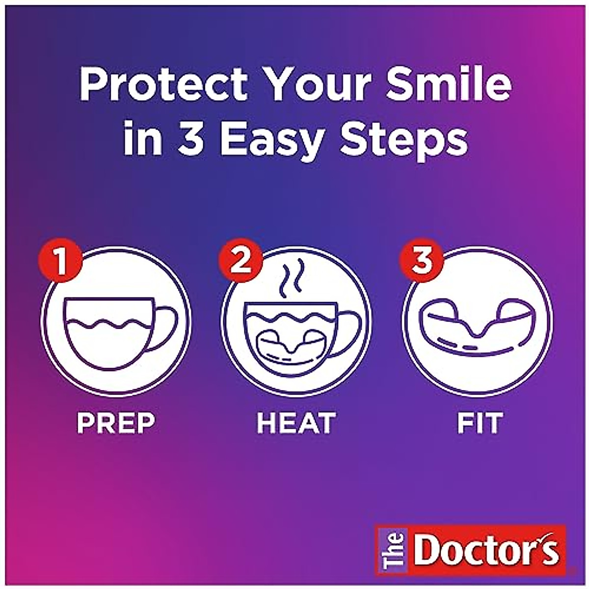 The Doctor's NightGuard, Mouth Guard for Grinding Teeth, Dental Guard for Bruxism, Night Guard for Teeth, 1 Pack