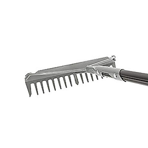 Fiskars 397940-1001 PRO Rake, Garden, 60 Inch, Silver