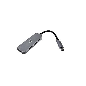 ZADEZ ZAH-514 USB-C Hub 4-in-1 Type-C (USB-C) Connection Standard, HDMI Port 4K (30 Hz) - Charge Port 60W - Data Transfer(up to 4.8 Gbps) Aluminum Material, Maximum Heat Dissipation