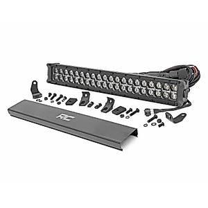Rough Country 20" Chrome Series Dual Row LED Light Bar | White DRL - 70920D