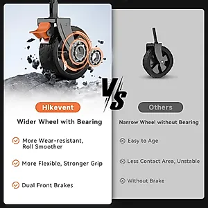 Hikevent Collapsible Wagon Cart Foldable with 220lbs Weight Capacity, Utility Grocery Shopping Cart with Wheels, Lightweight Portable Folding Wagon for Garden Sports Beach and Camping, Black