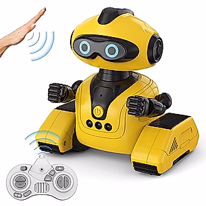 AONGAN Robot Toys, Remote Control Robot, Gesture Sensing Intelligent Programming, Rechargeable for Kids 8-10 Years Boys Girls