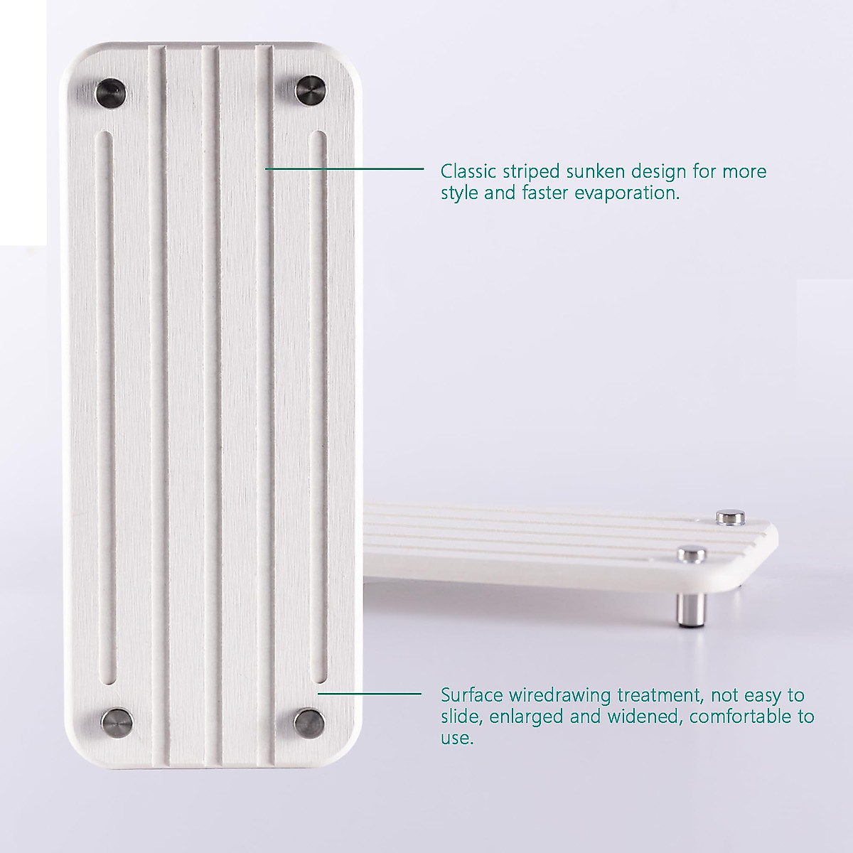 NiuYichee 2 PCS Kitchen Sink Caddy, Under Sink Organizers and Storage, Water Absorbent Diatomite Coasters For Hand Soaps & Brushes & Toiletries In the Modern Home