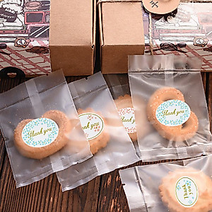 Honbay 20 Sheets 480pcs Spring Floral Sticker Labels Oval Shape Thank You Sticker Self-Adhesive Seal Sticker Decorative Sticker for Wedding, Scrapbooking, Cookies Packaging, Gift Wrap, Envelopes Seal