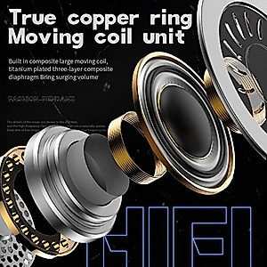 Ke1Clo Sports Wireless Bluetooth Earbuds, 360° Spins Metal Earphones with Mic, IPX6 Waterproof & Sweat-Proof, 5.5h Playback, Stereo Bass & Lossless Sound Quality for Gaming/Running/Gym