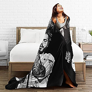 Novelty Sofa Throw Blanket, Singer 3D Print Super Soft Flannel Bed Blanket, Breathable No Fade Fuzzy Blanket for Fall Winter Living Room Bedroom Couch Sofa Indoor Recliner Gift 50X40 in