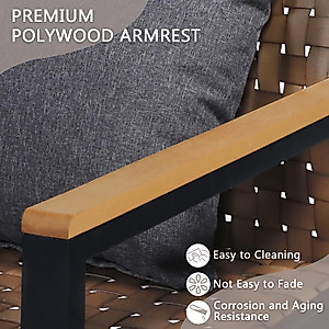 ENSTVER Outdoor Rattan Loveseat