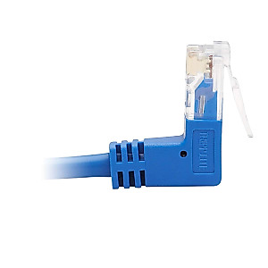 Tripp Lite Up Angle Cat6 Ethernet Cable, Gigabit Molded Slim UTP Network Patch Cable, Blue, 15 ft. (N204-S15-BL-UP)