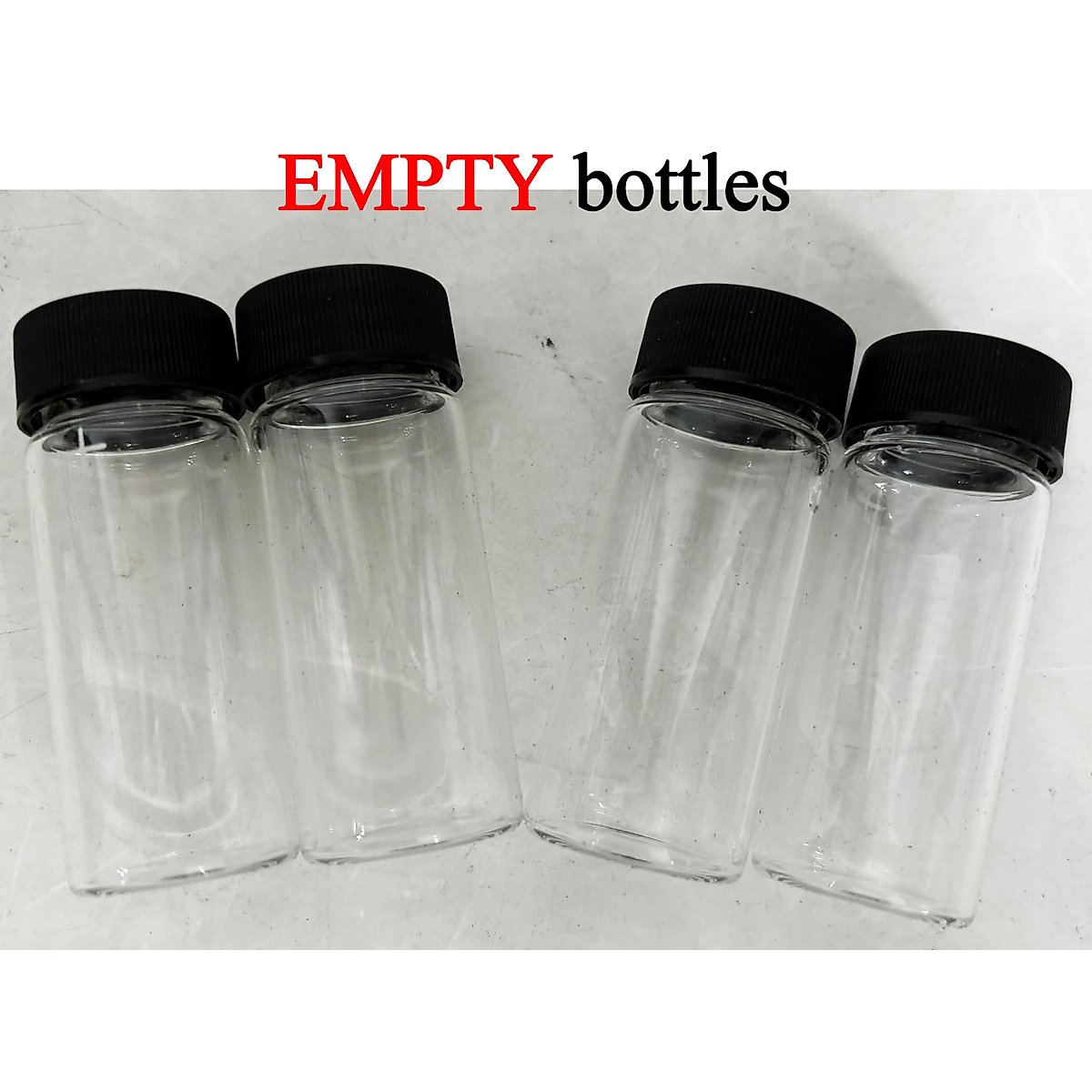 HFBTE Turbidity Meter 4 Sample Bottles (Two Sets) Empty Bottles Tubes 4 Empty 25 * 60mm Glass Sample Bottles for SGZ Series Turbidity Meter Turbidimeter