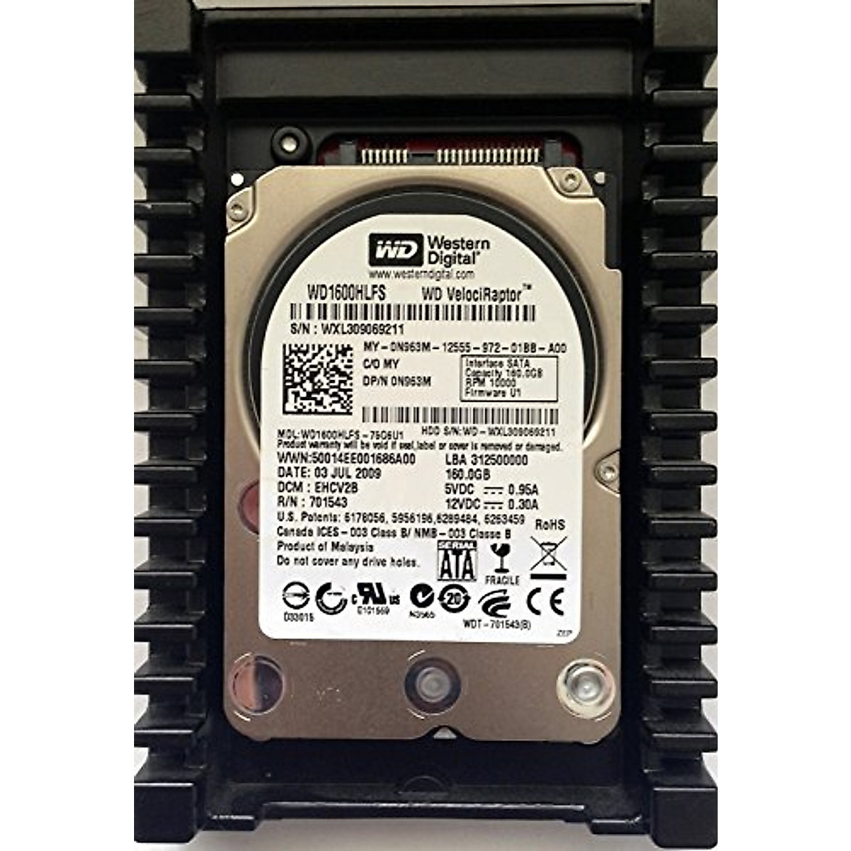 Western Digital WD1600HLFS-75G6U1 160GB DCM: EHCV2B