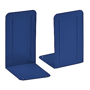 Acrimet Premium Metal Bookends (Heavy Duty) (Deep Blue Color) (1 Pair)