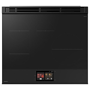 Samsung Bespoke 6.3 cu. ft. Smart Slide-In Induction Range with AI Home & Smart Oven Camera, White Glass, NSI6DB990012AA