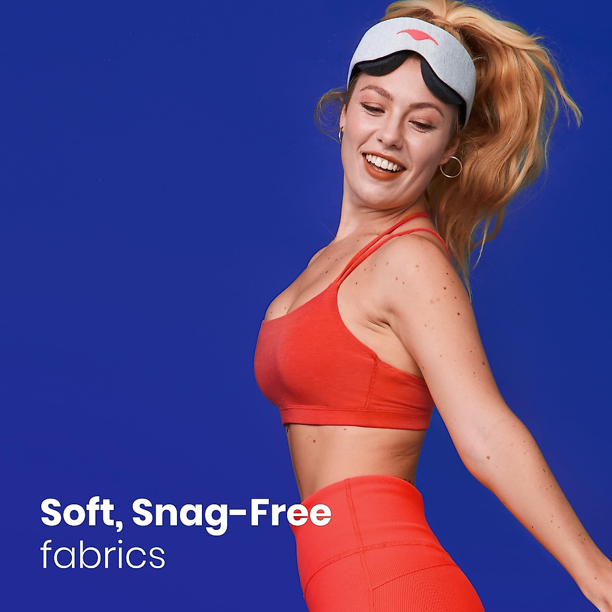 Manta Sleep Mask - 100% Light Blocking Eye Mask, Adjustable Sleeping Mask with Detachable Eye Cups, Ultra Comfortable for Women & Men, Zero Pressure on Lashes, Perfect for Deep Rest/Travel/Shift Work