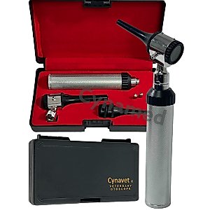 New Cynamed Led Veterinary Otoscope Set Animal Diagnostic Instruments 1 Extra Replacement Bulb Cynamed