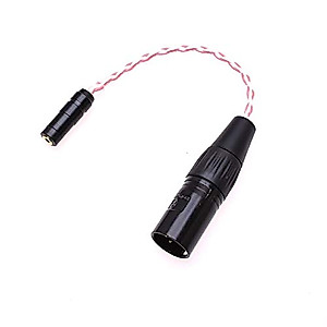 GAGACOCC Audio Adapter 4-pin XLR Male to 2.5mm Female TRRS Balanced Hi-end Silver Plated Cable Audio Adapter for Astell&Kern AK120II AK240 AK380 AK320 onkyo DP-X1 DP-X1A FIIO X5III XDP-300R