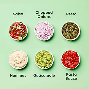 Chef'n VeggiChop Hand-Powered Food Chopper (Arugula), 5.5" x 5.5" x 5"