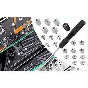 Akuoly PC Screws M.2 SSD NVMe Screw Set for ASUS Motherboard, 22 Pieces