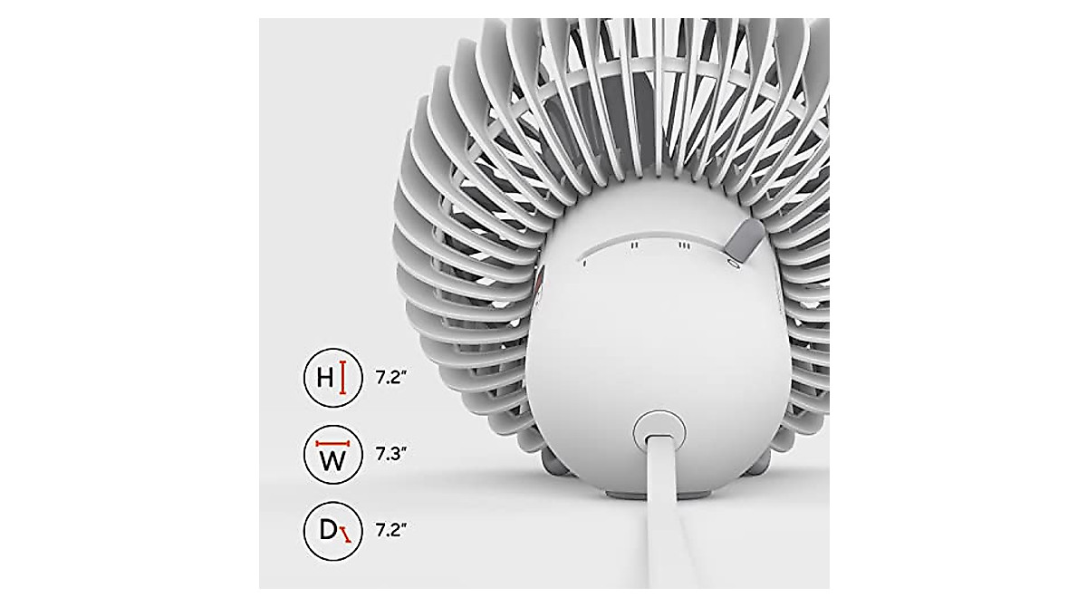 Sharper Image REFRESH 01 Personal Desktop Fan | Compact, Quiet & Stylish